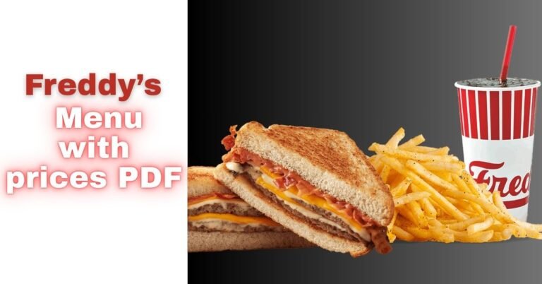 Freddy's Menu with Prices PDF Burgers and Specials